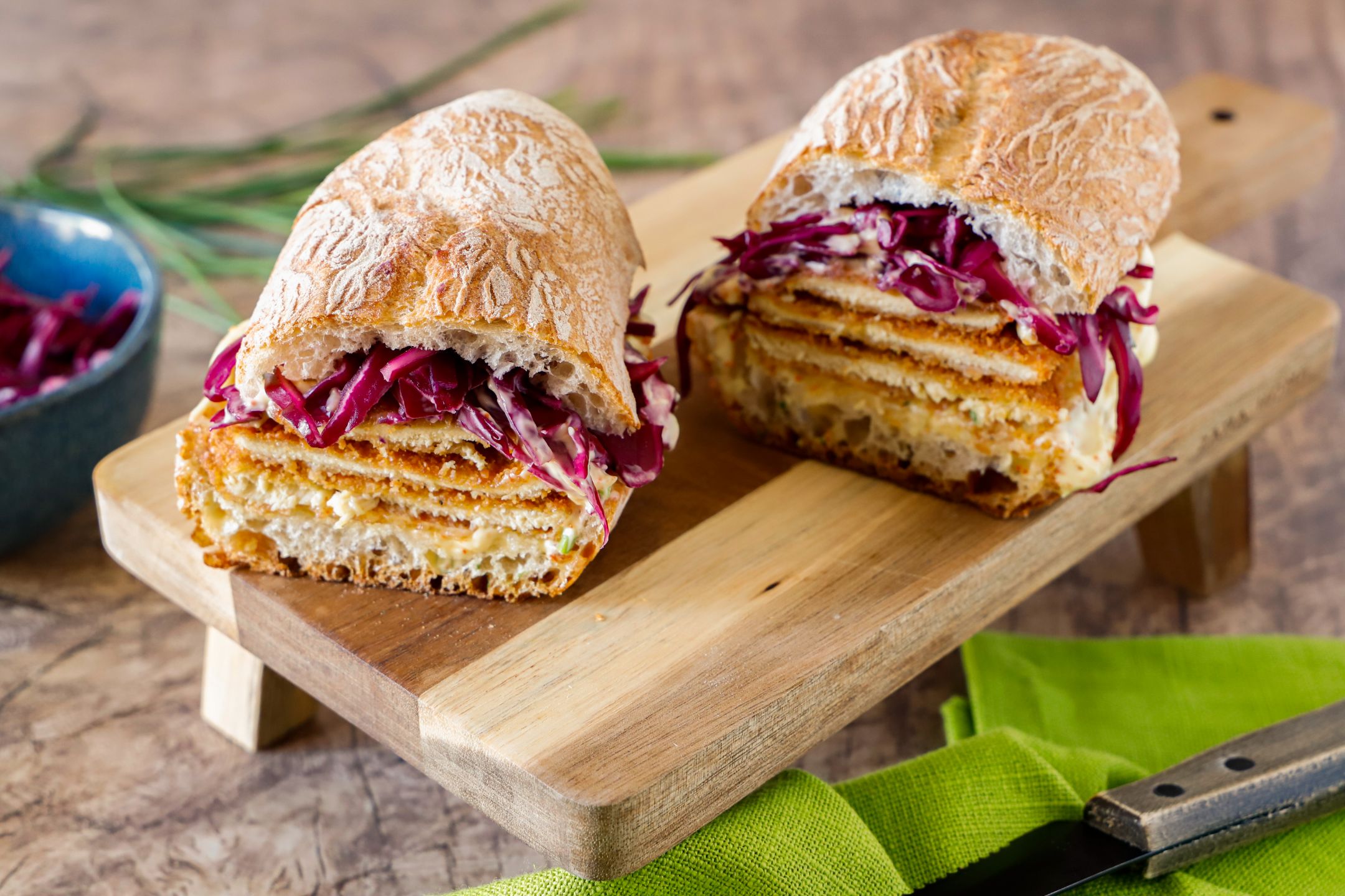 Panino con fettine di pollo impanate - Soc. Agr. Guidi di Roncofreddo